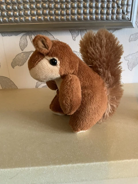 SQUIRREL SOFT TOY Living Nature Cute Small Brown 6” Plush £4.50 ...