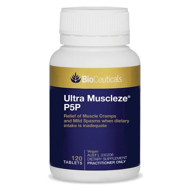 BIOCEUTICALS ULTRA MUSCLEZE P5P 120 Tablets Muscles UltraMag® Magnesium ...