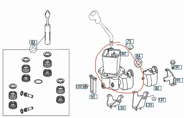 MERCEDES TRUCK ACTROS Atego Axor Cylinder Actuator Gearbox Oem ...