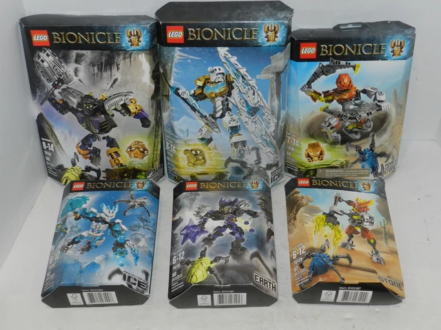 LOT OF 6 LEGO BIONICLE Sets Complete in Box 70788 70789 70785 70782 ...