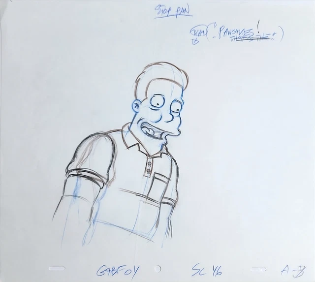SIMPSONS ANIMATION PRODUCTION Cel Drawing - 3812 $61.11 - PicClick
