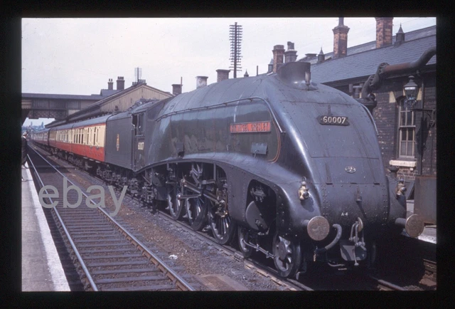 35MM SLIDE - ex LNER A4 - 60007 at Grantham / July 1956. £1.99 ...
