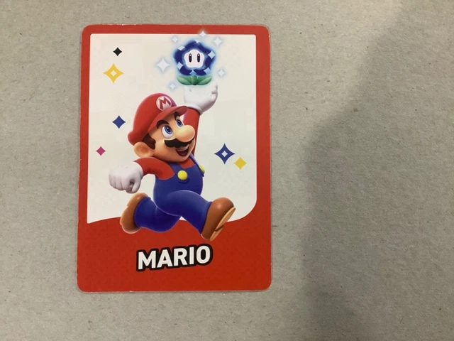 NINTENDO SUPER MARIO Bros Wonder Mario Trading Card $1.00 - PicClick