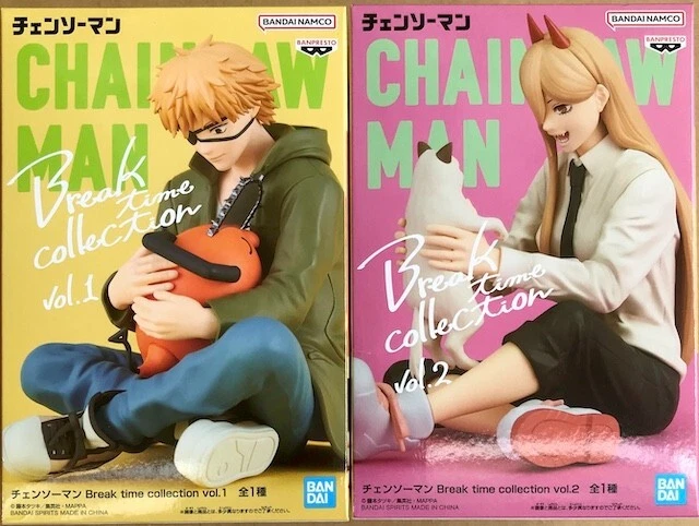 CHAINSAW MAN DENJI & Power Figure Set Break time collection vol. 1 - 2 £42.64 - PicClick UK