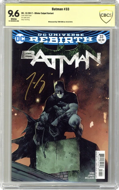 BATMAN #33B COIPEL Variant CBCS 9.6 SS King 2017 18-3B50655-006 EUR 94 ...