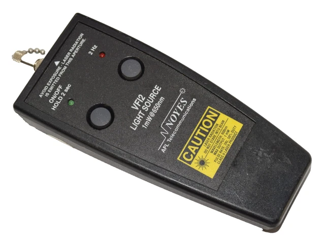 NOYES VFI2 VISUAL Fault Identifier Light Source 1mW 650nm Fiber Optic ...