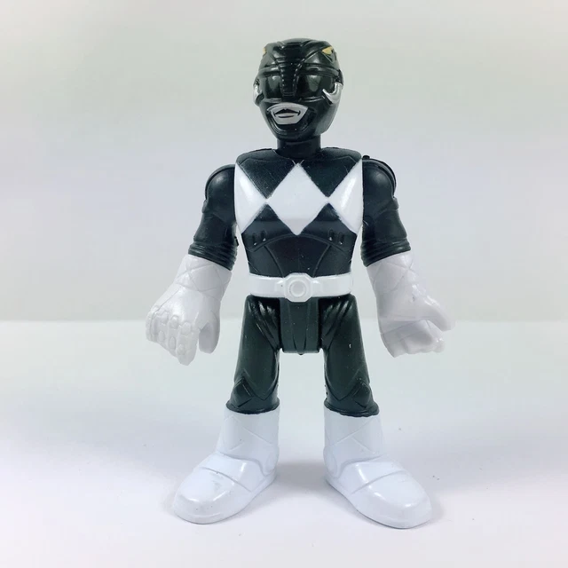 2.8& FISHER PRICE Imaginext Power Rangers Black Ranger Action Figure ...