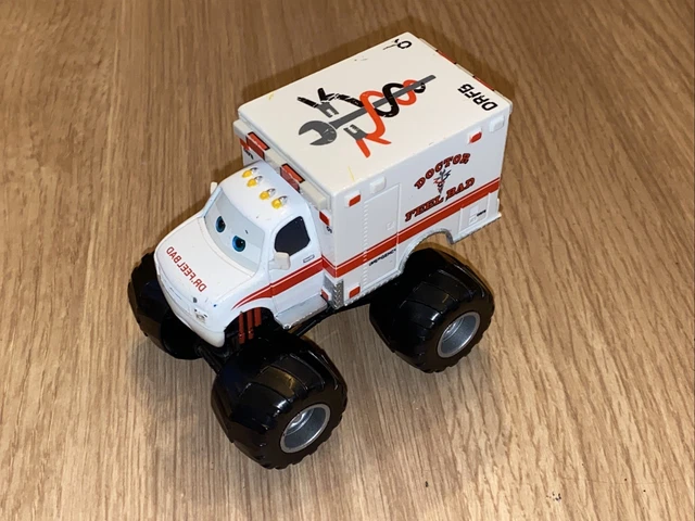 RARE MATTEL DISNEY Pixar Cars Doctor Feel Bad Ambulance Truck Some Play ...