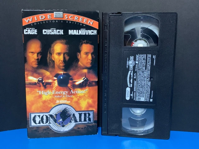 VHS CON AIR (Touchstone, 1997, Widescreen Version) Action Nicolas Cage ...