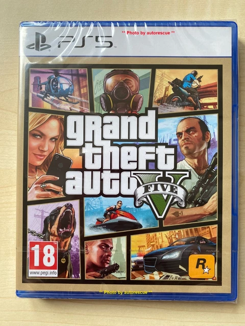 GTA GRAND THEFT Auto V (5) 'New & Sealed' Playstation PS5 £19.59 - PicClick UK