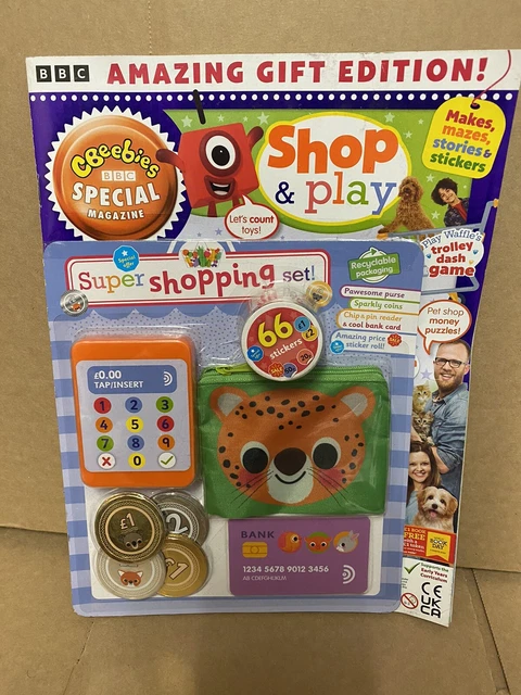 CHILDREN'S MAGAZINE CBEEBIES shop & play issue 173 with super shopping ...