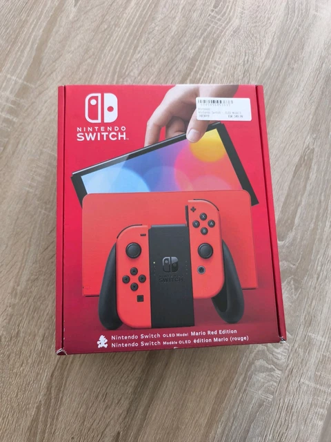NINTENDO SWITCH (OLED-MODELL) HEG-001 Mario-Edition (Rot) 64GB Console ...