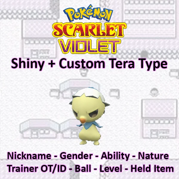 CAPSAKID SHINY CUSTOM TERA 6IV & EV Trained Pokemon Scarlet/Violet $3. ...