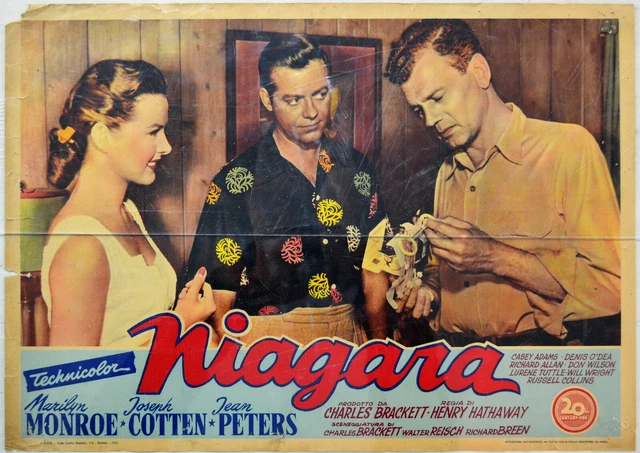 FOTOBUSTA ORIGINAL NIAGARA 1953 Marilyn Monroe Joseph Cotten EUR 82,50 ...