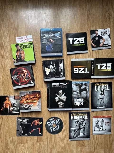 BEACHBODY 15 DVD Set Lot T25 Insanity Max30 P90X+,The Master’s Hammer ...