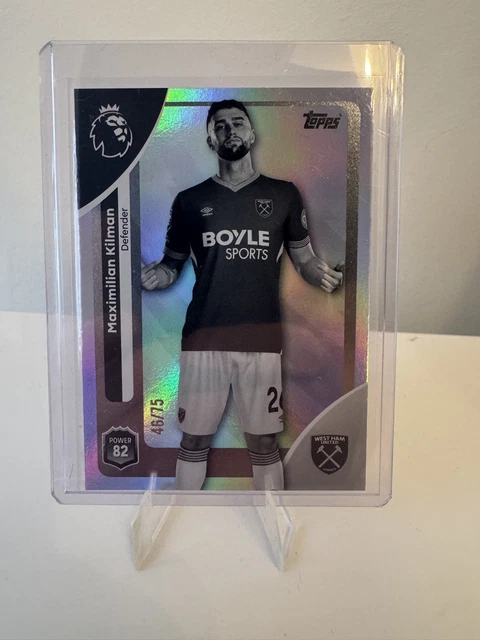TOPPS PREMIER LEAGUE 2026 Max Kilman Numbered Parallel /75 West Ham ...
