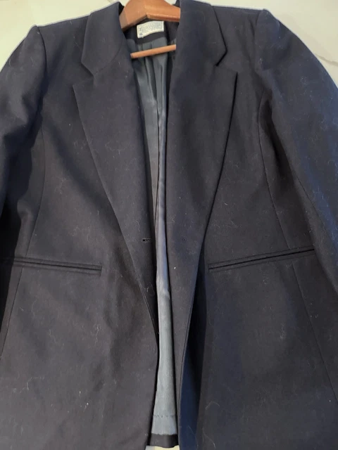 VINTAGE MISS PENDLETON 100% Virgin Wool USA Navy Blue Blazer Tag Sz 14 $55.65 - PicClick CA