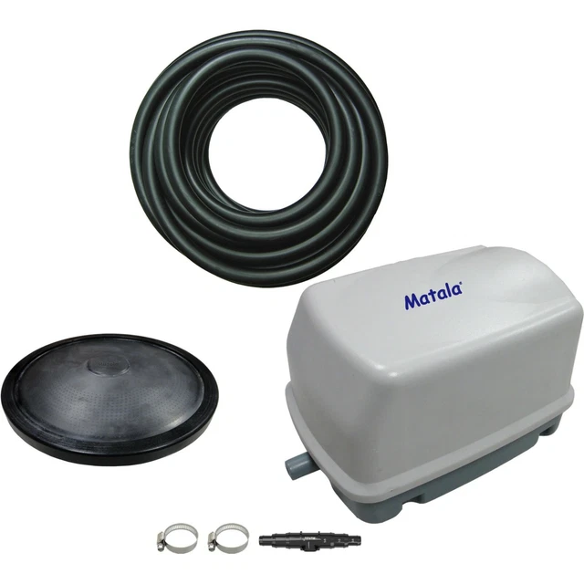 NEW SMALL POND aeration complete system w/30' Sink TUBE/ diffuser Pro 2 ...