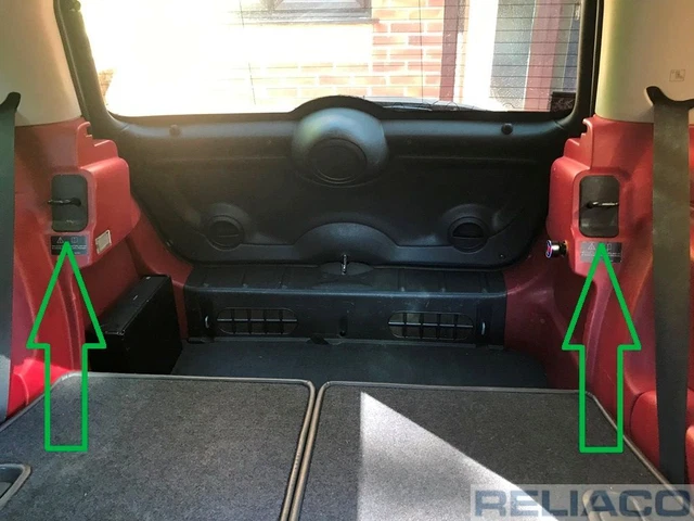 MINI R50 R53 Rear Back Seat Catch Latch Rubber Trim Covers Finishers ...