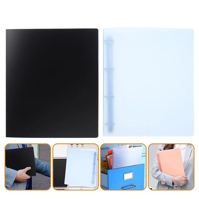 2 PCS LOOSE-LEAF File Folder Plastic Document Blinder Paper Folders $39 ...