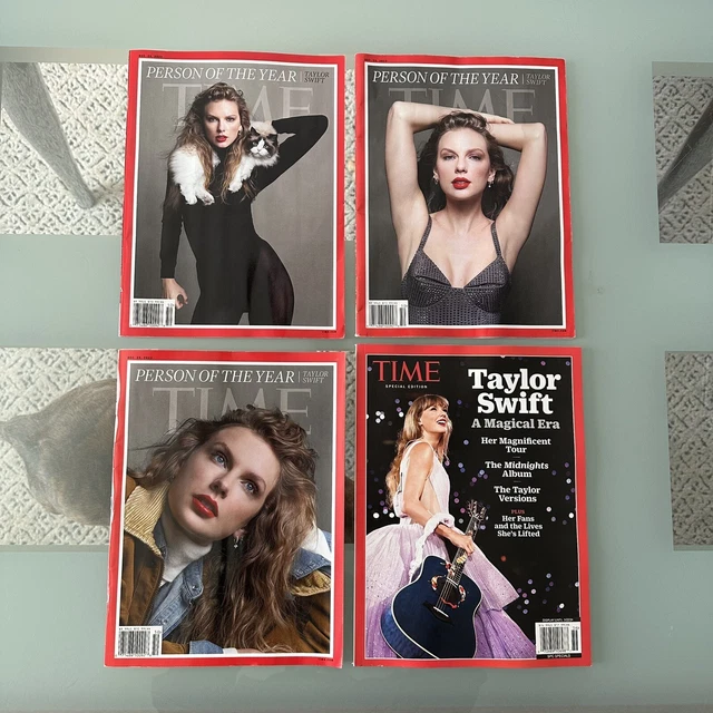 TAYLOR SWIFT DECEMBER 2023 Time Magazine Person Of The Year Set Of All ...