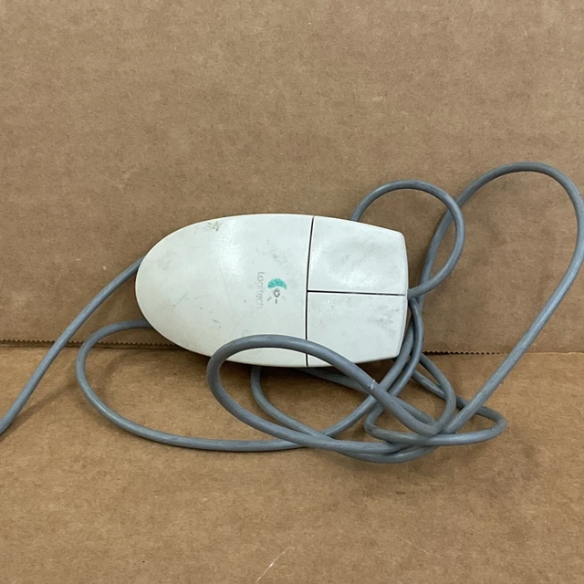 VINTAGE LOGITECH 2 Button PS/2 Mouse model M-S34 $8.49 - PicClick