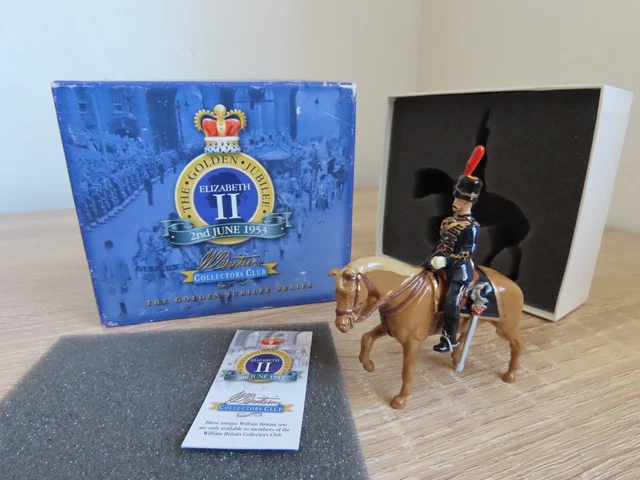 WILLIAM BRITAINS NO.40277 4th Queens Own Hussars Officer Toy Soldier ...