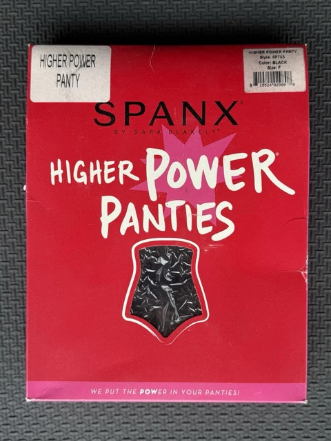 SPANX 6P703 HIGHER Power High Waisted Shaper Panties Size L Black NEW £ ...