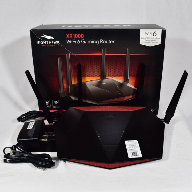 NETGEAR NIGHTHAWK PRO Gaming WiFi 6 Router XR1000 6-Stream AX5400 up to ...