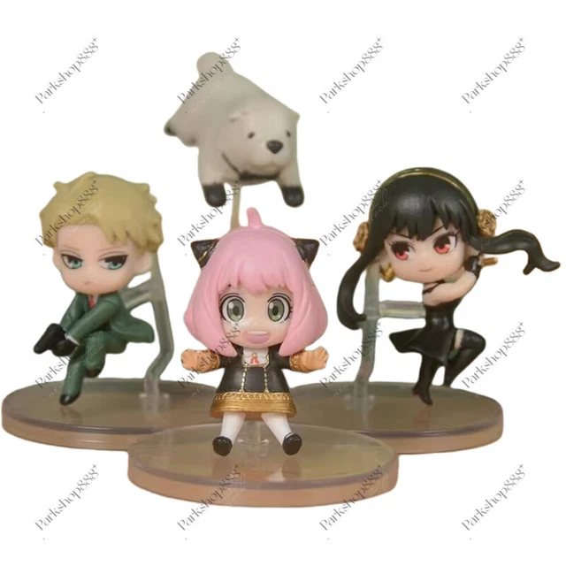 SPY X FAMILY Hugcot All 4 Types Complete Set Capsule Toy Mini Figure ...