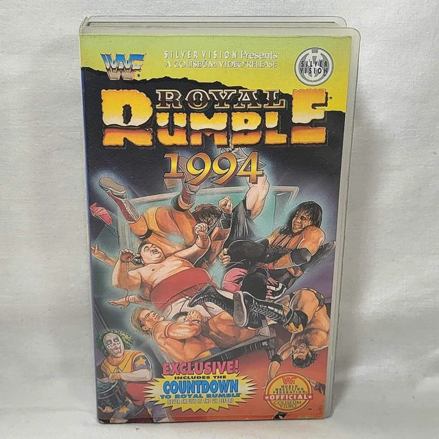 WWF ROYAL RUMBLE Wrestling Vhs Video Tape Pal Wwe Hasbro 1994 Silver ...
