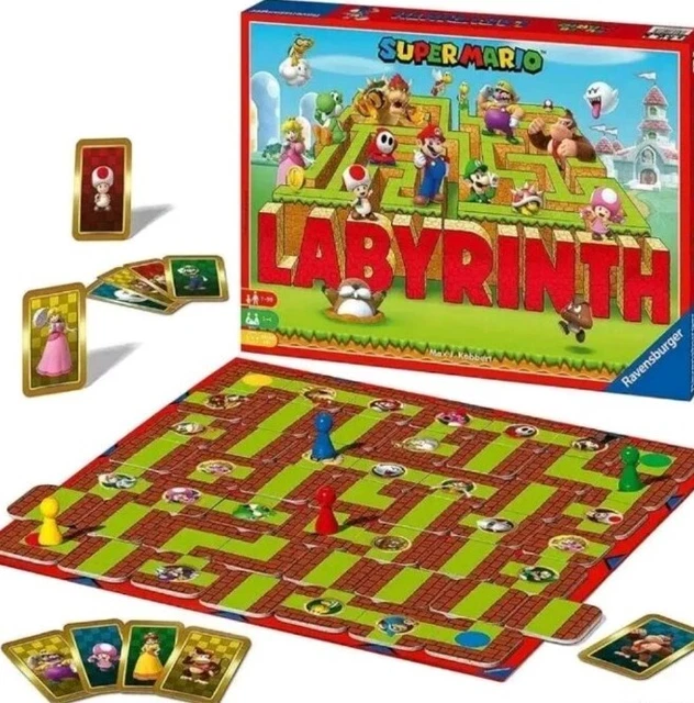 RAVENSBURGER SUPER MARIO Labyrinth traditional kids Board Game puzzle ...