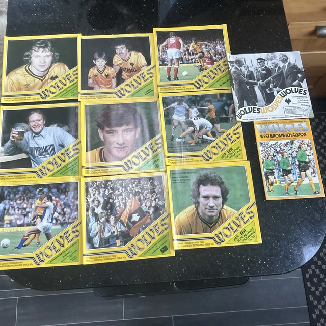 VINTAGE WOLVES FOOTBALL Programmes From 1982/83 £3.31 - PicClick UK