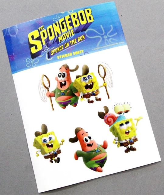SPONGEBOB SQUAREPANTS STICKERS Set of 4 The Spongebob Movie Sticker ...