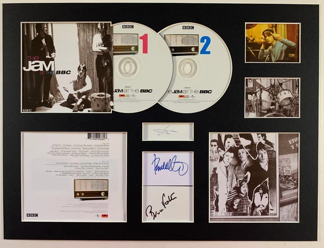 THE JAM - Signed Autographed - LIVE AT THE BBC - Album Display 2 £48.11 ...