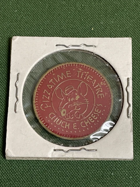 SUPER RARE RED 1981 Pizza Time Theater Chuck E Cheese 25¢ Coin Arcade ...