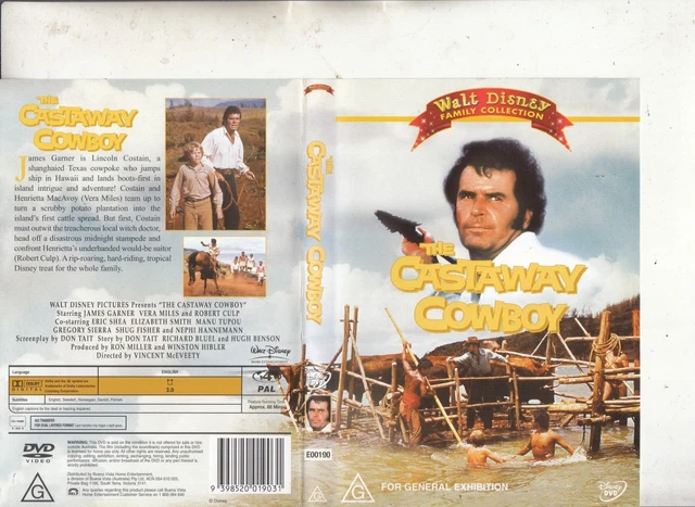 THE CASTAWAY COWBOY-1974-[JAMES Garner]-Walt Disney Family-Movie WDFC ...