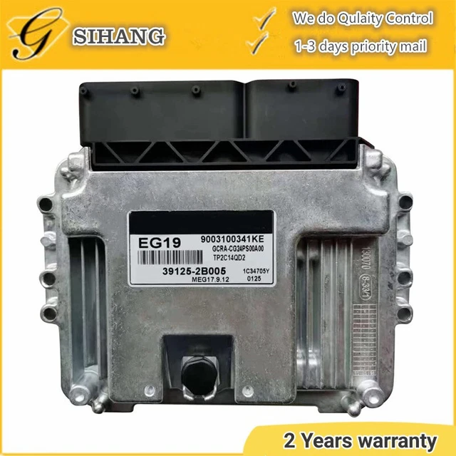 NEW ENGINE COMPUTER Board ECU for Hyundai KIA 39125-2B005 MEG17.9.12 ...