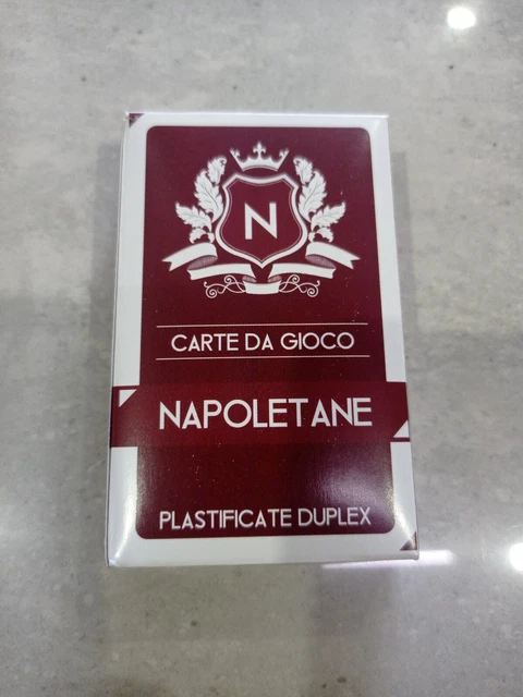 CARTE NAPOLETANE PLASTIFICATE Scopa Briscola Gioco Da Tavola 40 carte ... CARTE NAPOLETANE PLASTIFICATE Scopa Briscola Gioco Da Tavola 40 carte ...