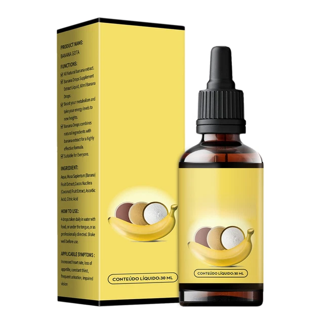 BANANA DROPS SUPPLEMENT Extract Liquid, 30ml Banana Drops (1pc) £7.49 ...