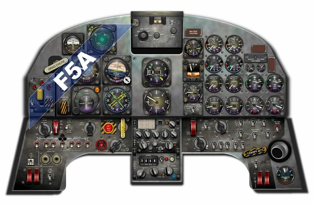 F5 FREEDOM FIGHTER & F5E TIGER II COCKPIT instrument panel CDkit £28.59 ...