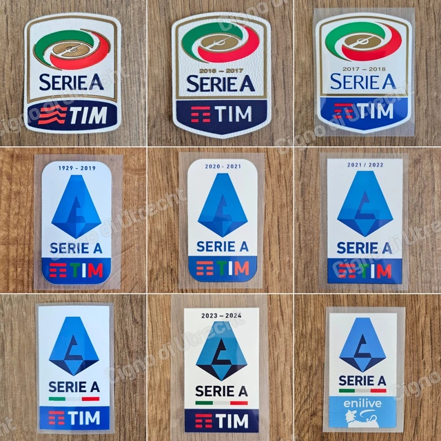SERIE A TIM Italy Sleeve Patch Badge Heat Transfer 2010-2024 £5.25 ...