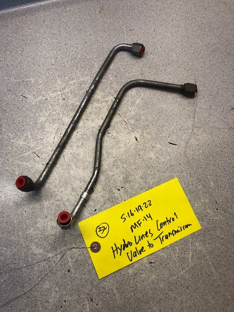 MASSEY FERGUSON MF14 Tractor Hydraulic Oil Lines Control Valve To ...