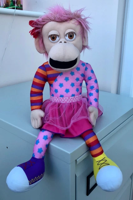 20& LONG CBEEBIES ZingZillas Panzee pink girl monkey plush soft toy ...