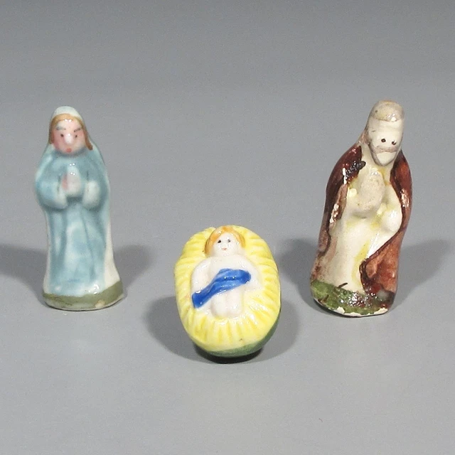 VINTAGE FRENCH PROVENCE FEVES Miniature Creche Santons Nativity ...