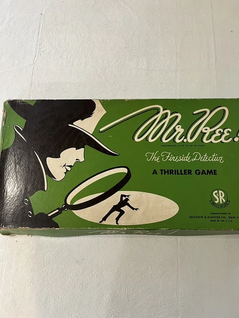 VINTAGE MR. REE The Fireside Detective 1946 Board Game -No Hatchet- £46 ...