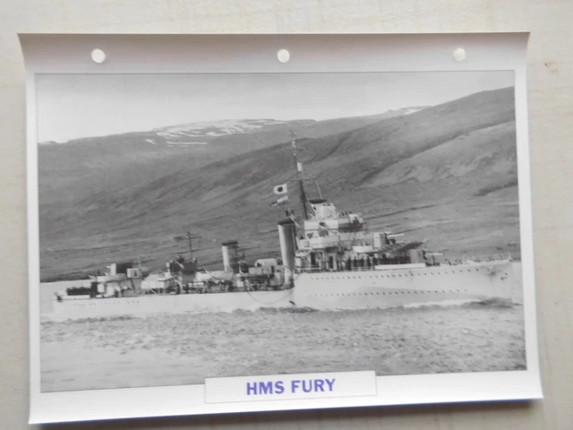 ROYAL NAVY DESTROYER HMS FOXHOUND 1934 Warship Picture Maxi Card £1.75 ...