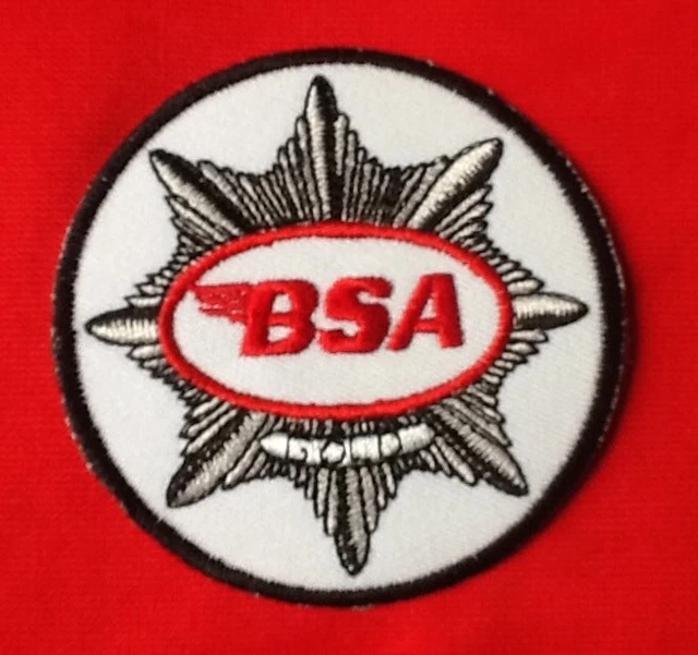 BSA GOLD MOTORCYCLE Bantam British Vintage Bike Biker Badge Iron Sew On ...