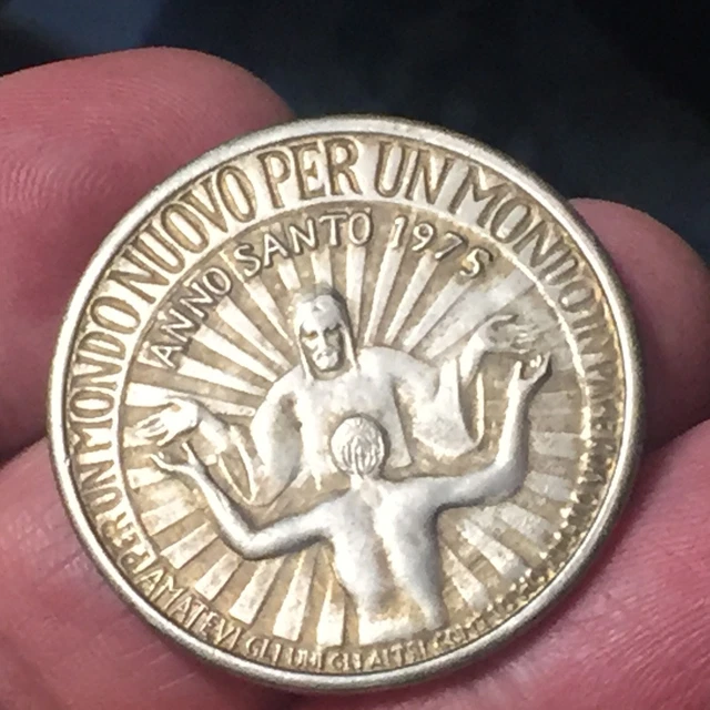 1975 ANNO SANTO Rinnovamento riconciliazione Nuovo mondo Medaglia EUR 1 ...