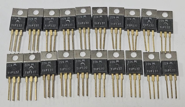 20 PIÈCES TIP122 Npn Darlington Power Transistor To-220 Npn Nos ...